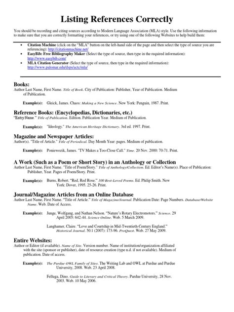 Mla References Citation Publishing