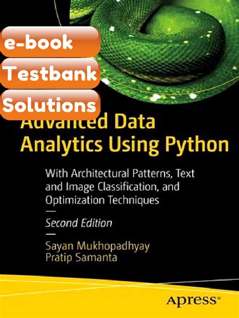 Testbank Advanced Data Analytics Using Python With Architectural