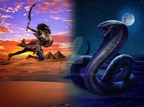 Bastet Vs Apep By Marinaa67 On Deviantart