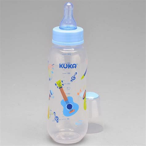 Mamadeira Kuka Natural Color Azul Bico Universal 250ml Drogarias