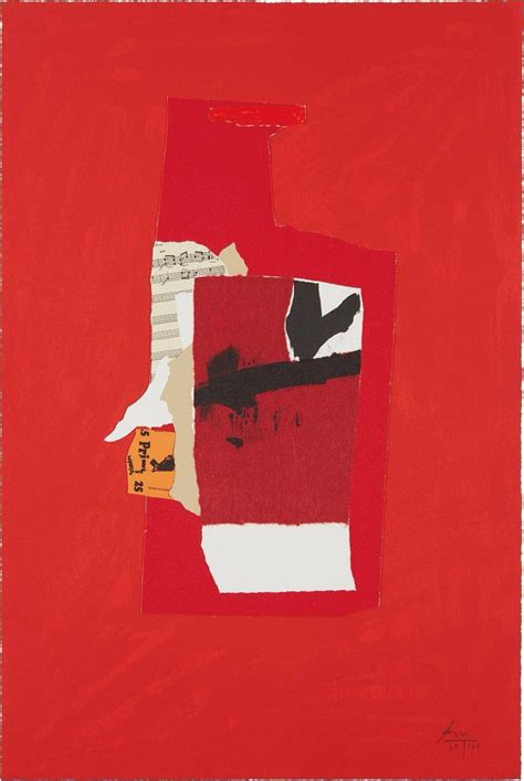 Robert Motherwell — Redness Of Red 1985 Robert Motherwell Motherwell Abstract
