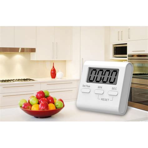 Digital Kitchen Timer For Cooking Big Digits Loud Alarm Magnetic