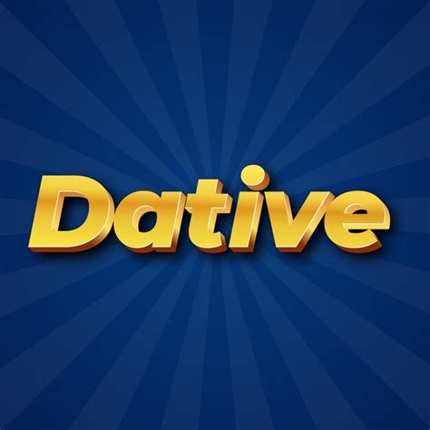 Premium Photo Dative Text Effect Gold  Attractive Background Card