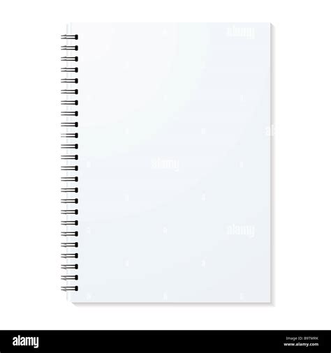 Blank Ring Binder With Shadow And Single Pages Stock Photo Alamy
