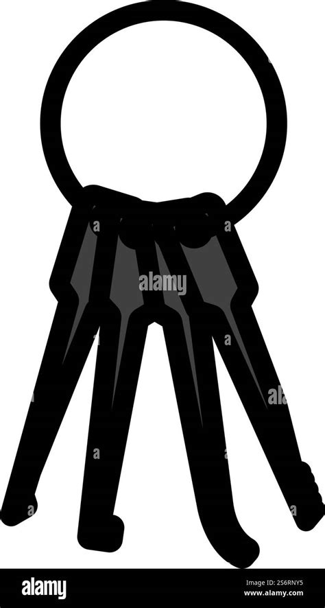 Lockpick Icon Editable Bold Outline With Color Fill Design Vector Illustration Stock Vector