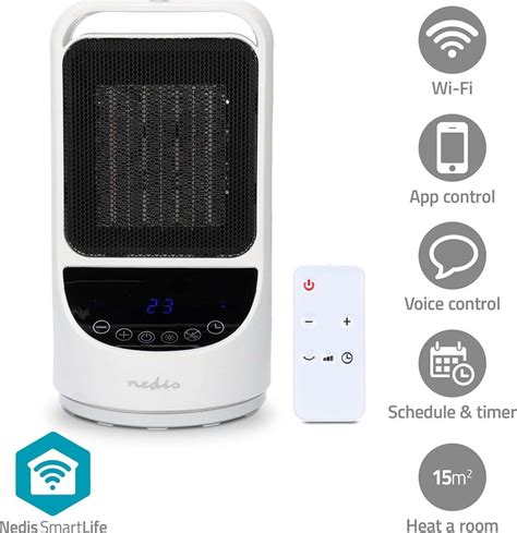 Nedis SmartLife PTC keramisk värmefläkt Lomax se