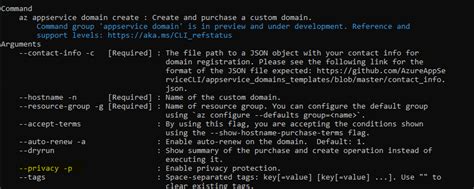 Az Appservice Domain Create Errors Issue 19054 Azure Azure Cli GitHub