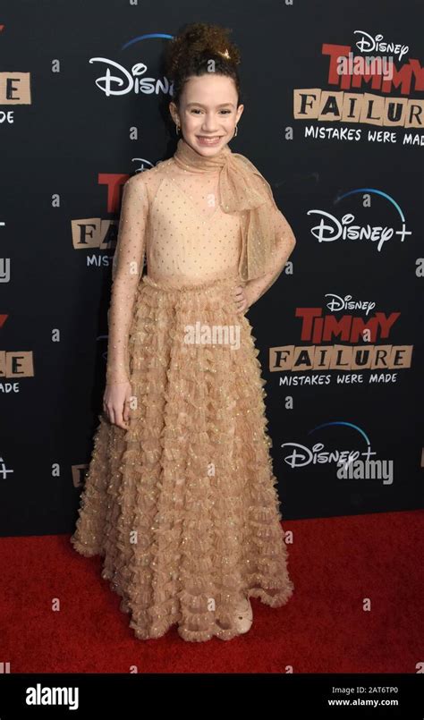Los Angeles California Usa 30th January 2020 Actress Chloe Coleman