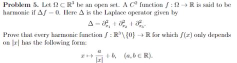 Solved Problem 5 Let S Cr Be An Open Set A C2 Function F