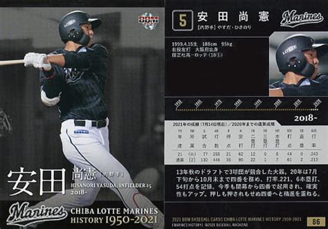 駿河屋 86 レギュラーカード ：安田尚憲（bbm）
