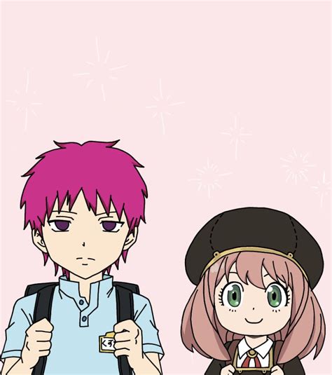 Saiki And Anya🫢 Saiki K And Anya Saiki Mob Anya Saiki X