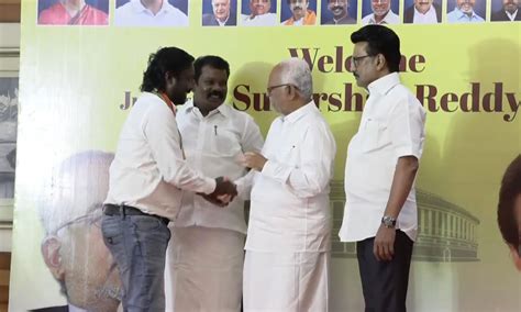 சுதர்சன் ரெட்டிக்கு கன்னியாகுமரி எம்பி விஜய் வசந்த் வாழ்த்து Vijay