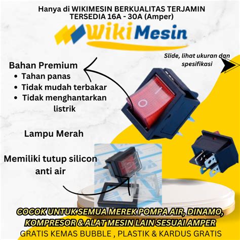 Jual Kcd4 Switch Control Box Saklar Sibel Satelit C Box Tombol On Off 16a 20a 25a 30a 16 Amper