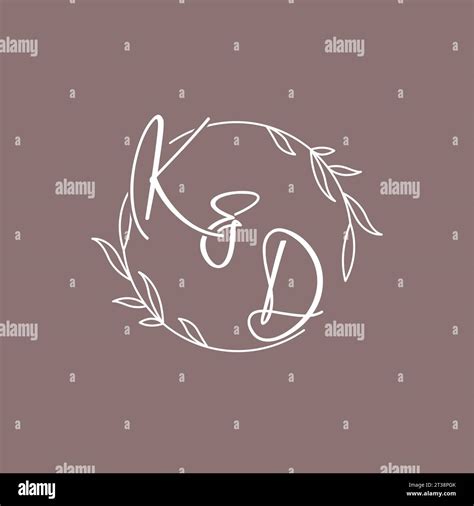 Kd Wedding Initials Monogram Logo Ideas Vector Graphic Stock Vector Image And Art Alamy