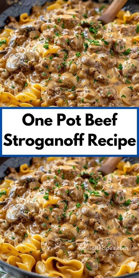 One Pot Beef Stroganoff Artofit