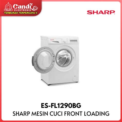 Jual Sharp Mesin Cuci Es Fl Bg Kg Front Loading Tabung Esfl Bg Es Fl Bg Shopee