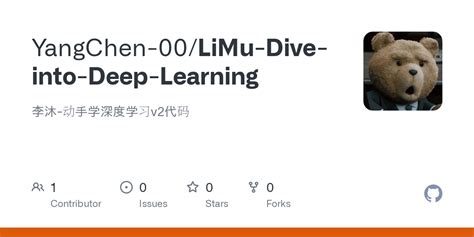 Github Yangchen Limu Dive Into Deep Learning V