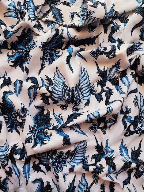 Premium Photo Details Of The Texture And Pattern Of Indonesian Batik