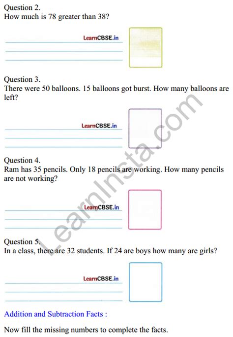 Decoration For Festival Class 2 Worksheet With Answers Maths Chapter 6