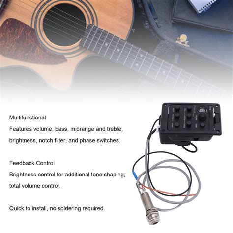 Sunjiac Guitar Preamplifier High Sensitivity Acoustic Electric Guitar