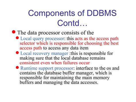 Distributed Database Management System PPT