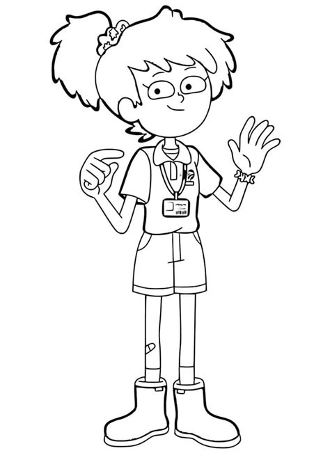 Printable Anne Boonchuy From Amphibia Coloring Page Free Download And