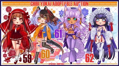 [open 1 4] Chibi Yokai Auction 6 By Rynziara On Deviantart