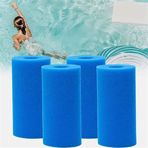 4 Pcs Éponge Filtrante Type A Mousse pour Filtre Piscine