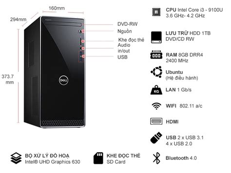 Pc Dell Inspiron 3670 Giá Tốt Nguyễn Kim