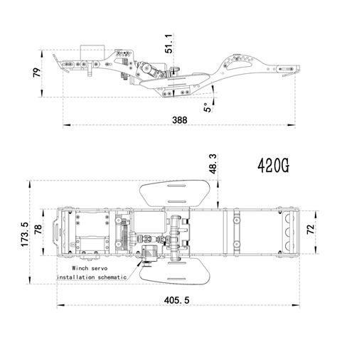 Meus Racing Rc Lcg Gold Rush V1 Carbon Fiber Chassis Frame Diy Kit Gea