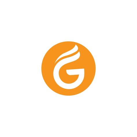 ユニークな文字gのロゴデザイン プレミアムベクター