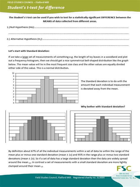 Students T Test Pdf Students T Test Standard Deviation