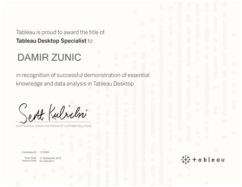 Tableau Desktop Specialist