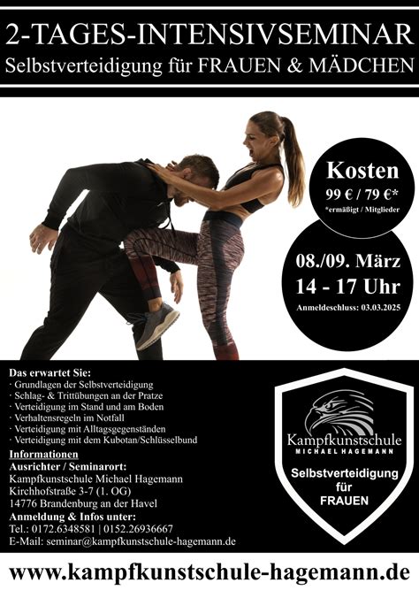 Tages Intensiv Seminar Selbstverteidigung F R Frauen M Dchen