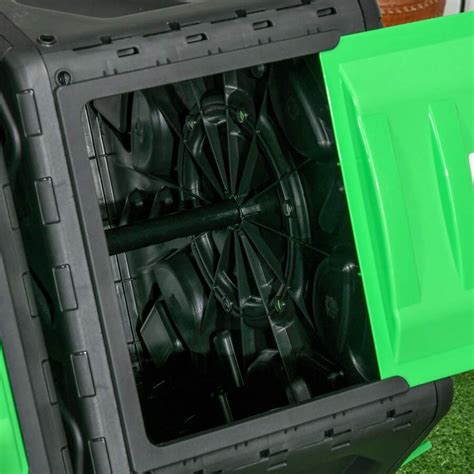 Outsunny Dual Chamber Garden Compost Bin 130l Rotating Composter