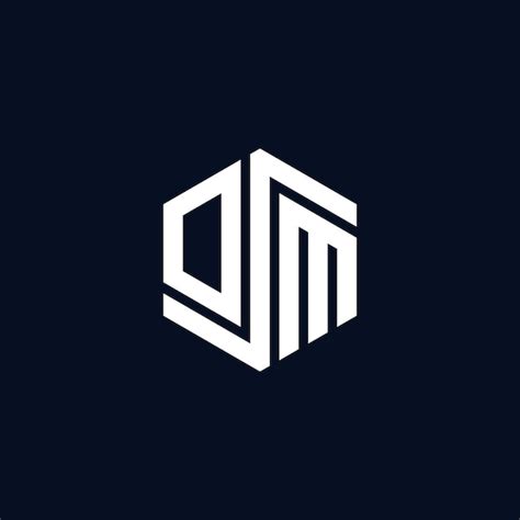 Premium Vector Osm Letter Logo Design Polygon Monogram