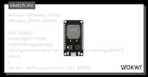 AHP FILE READ FLASH Copy 0 Wokwi ESP32 STM32 Arduino Simulator