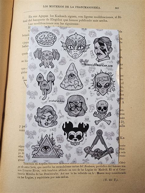 Pop Culture Paranoia Sticker Sheet Paranoid American