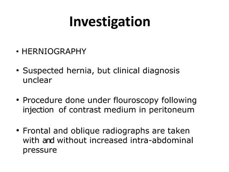 Inguinal Hernia Repair Ppt