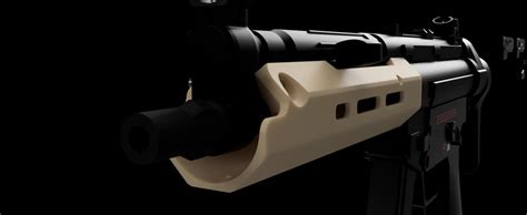 Download Stl File Octal Handguard For Mp5 Airsoft Smg • 3d Printing