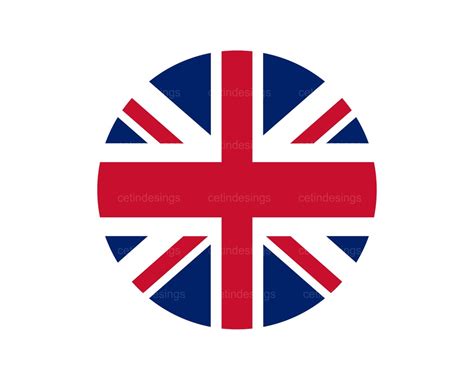 Circle United Kingdom Svg Round Shape UK Flag Icon Svg United Kingdom