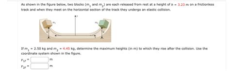 Solved As Shown In The Figure Below Two Blocks And M Chegg