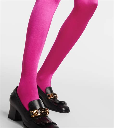 Satin Tights In Pink Wolford Mytheresa
