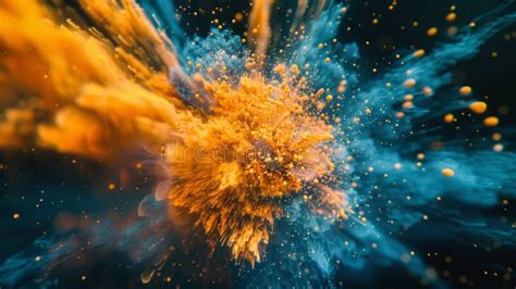 An Image Of A Particle Collision Captured By A Highspeed Camera