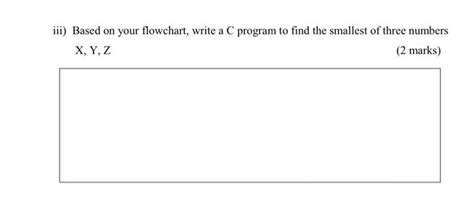 Solved The Algorithm Is To Find The Smallest Of Three Chegg Com