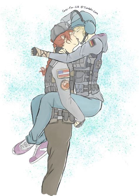 The Known Love Story Of Rainbow Six Siege Ash X Iq