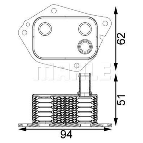 MAHLE Ölkühler Motoröl CLC S