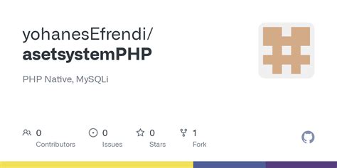 GitHub YohanesEfrendi AsetsystemPHP PHP Native MySQLi