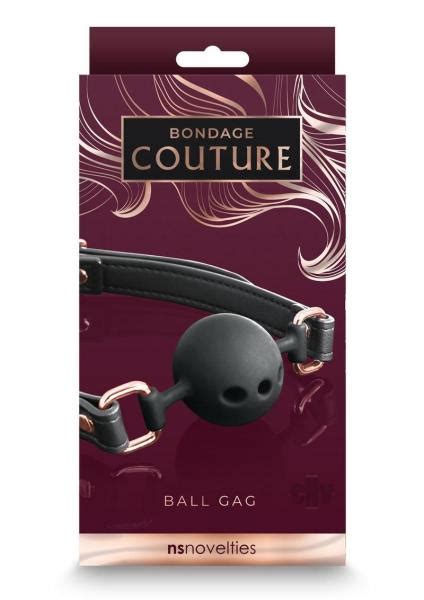 Bondage Couture Ball Gag Black Flirty Panda