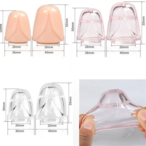 2pcs Foreskin Hinder Penis Glans Cover Sleeve Holder Erection Enlarger Extender Ebay